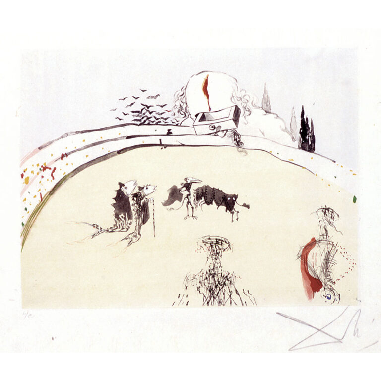 0322_La Tauromachie Au Trioir (Bullfighting In A Drawer) - Dali Com